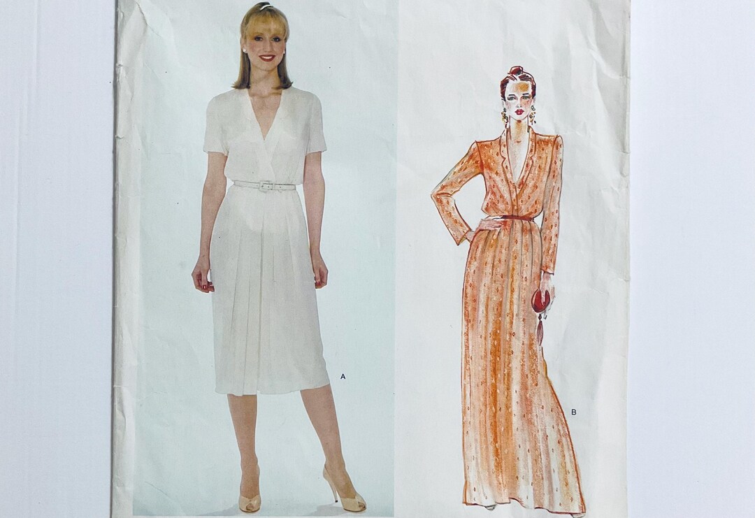 Vogue 2522 Vintage 90s Sewing Pattern by John Anthony Misses' Dress ...
