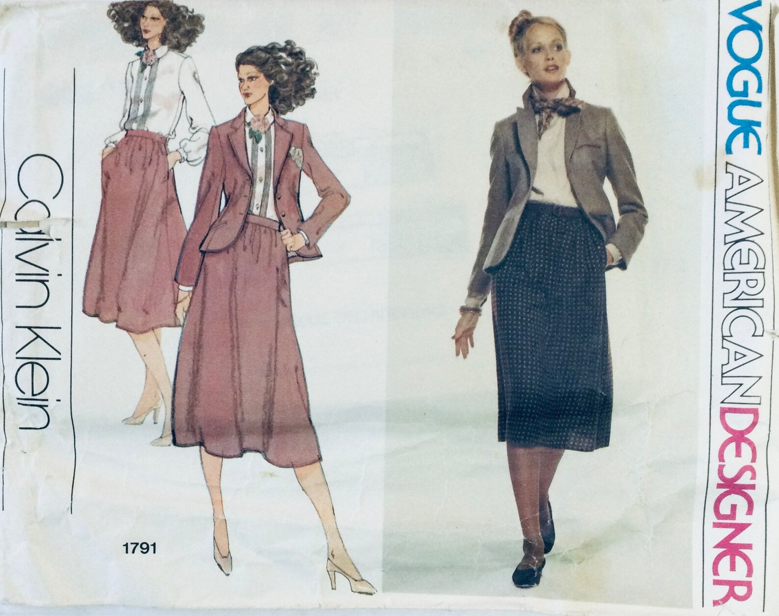 Vogue 1791 Vintage 1970s Calvin Klein Sewing Pattern Misses' Jacket ...