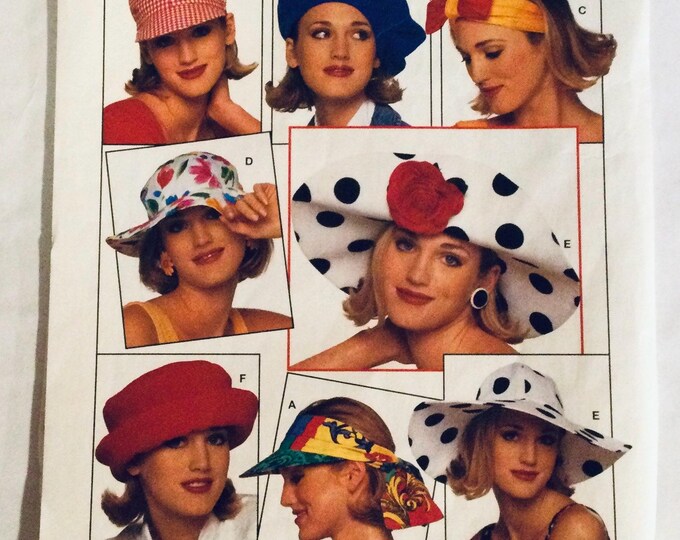Burda 4239 Sewing Pattern for Misses' Hats 20.5 - 23.75 Sizes Only 2 ...