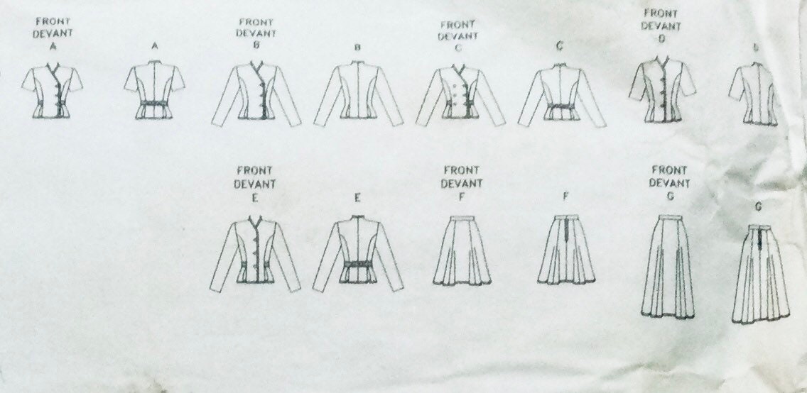 Vogue 2814 Basic Design Sewing Pattern Misses' Easy Top and Skirt 14-18 ...