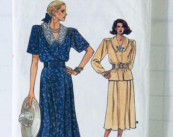 Vogue 1571 Vintage 1995 Sewing Pattern by Oscar De La Renta Misses Top ...