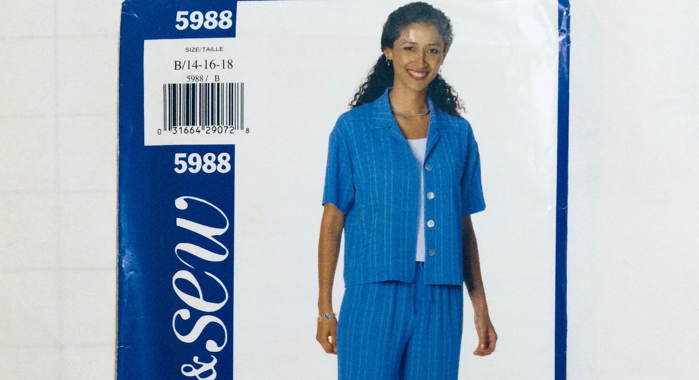 Butterick 5988 Very Easy Sewing Pattern Misses' - Etsy