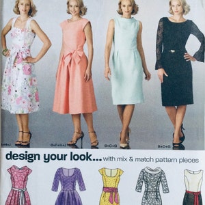 New Look 6824 Sewing Pattern for Mix and Match Misses Dresses 8 - 18 ...