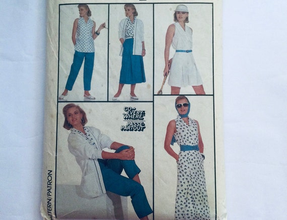 Simplicity 8002 Vintage 1987 Sewing Pattern Tennis Outfit - Etsy UK