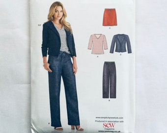 Uncut New Look Sewing Pattern 452 6351 Womens Jacket, Pants, Skirt and ...