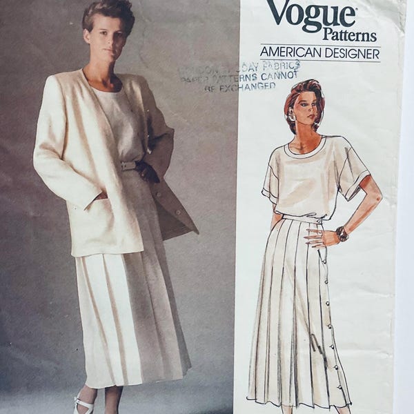 Vogue 1791 Vintage 1970s Calvin Klein Sewing Pattern Misses' Jacket ...