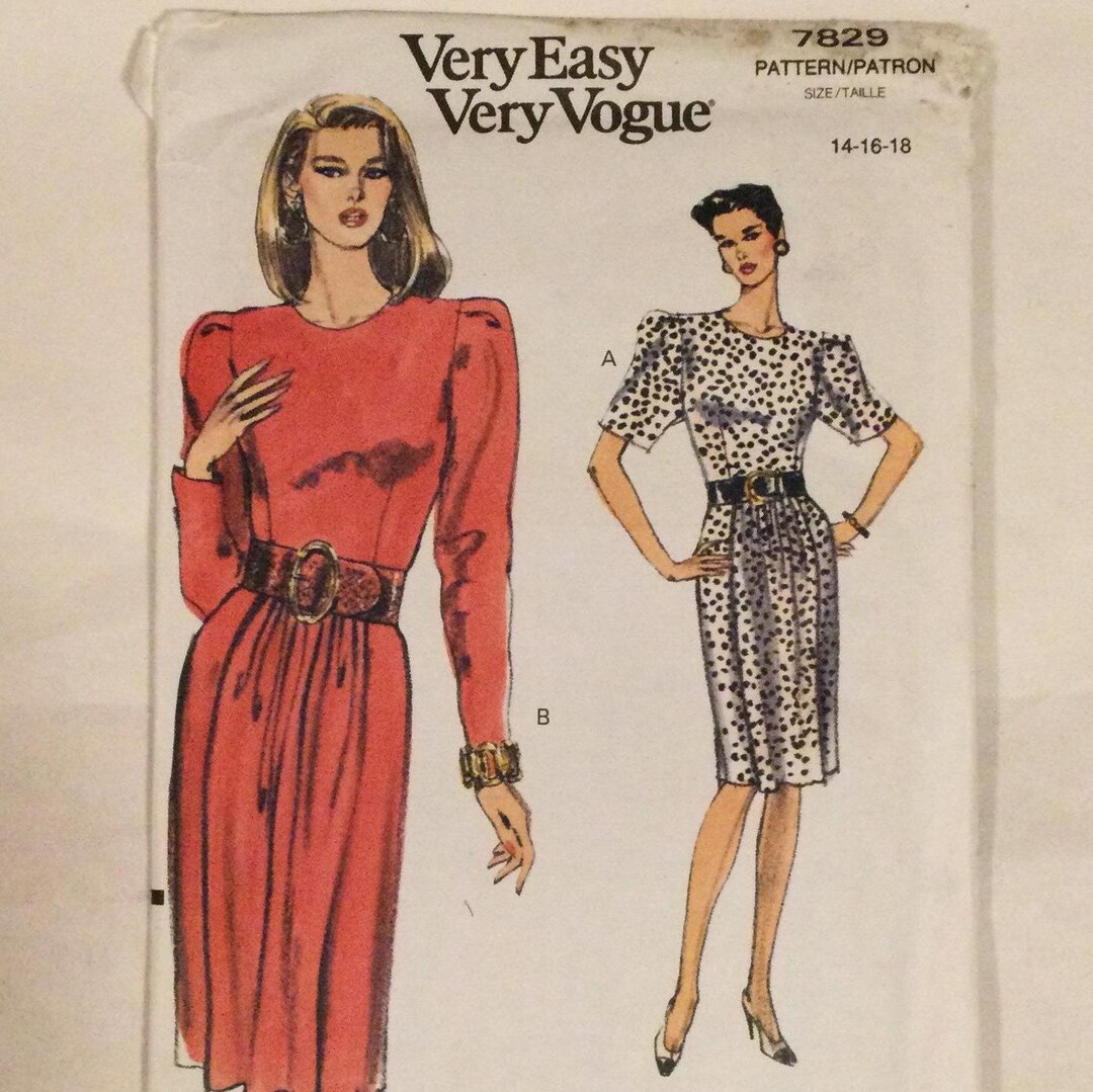 Vogue 7829 Very Easy Very Vogue Sewing Pattern Misses' or Misses ...