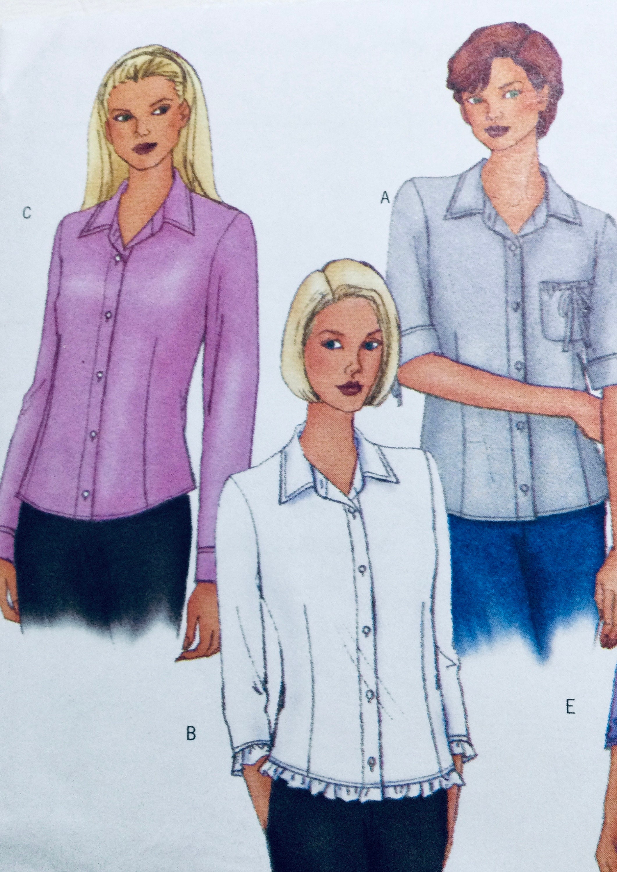 Butterick 6715 Easy Sewing Pattern for Misses/misses' Petite Blouse 12 ...