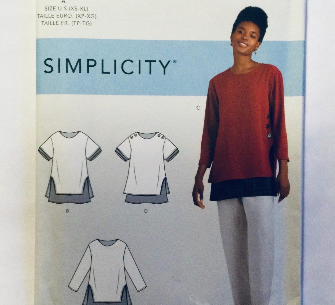 Simplicity 9046 Sewing Pattern Misses' Layered Tunics Sizes Xs-xl ...