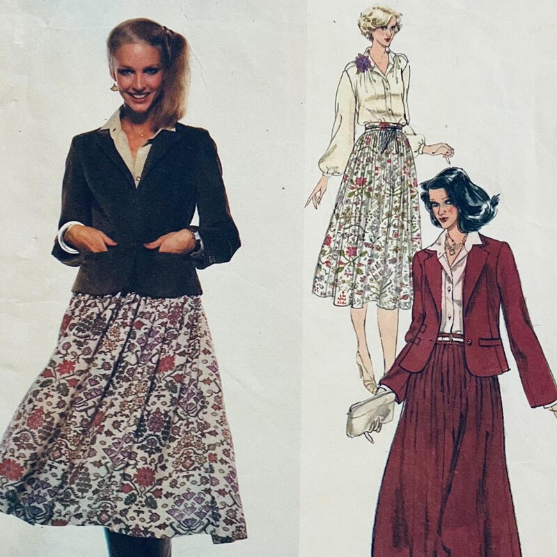 Vintage vogue blouse pattern miss - Etsy.de