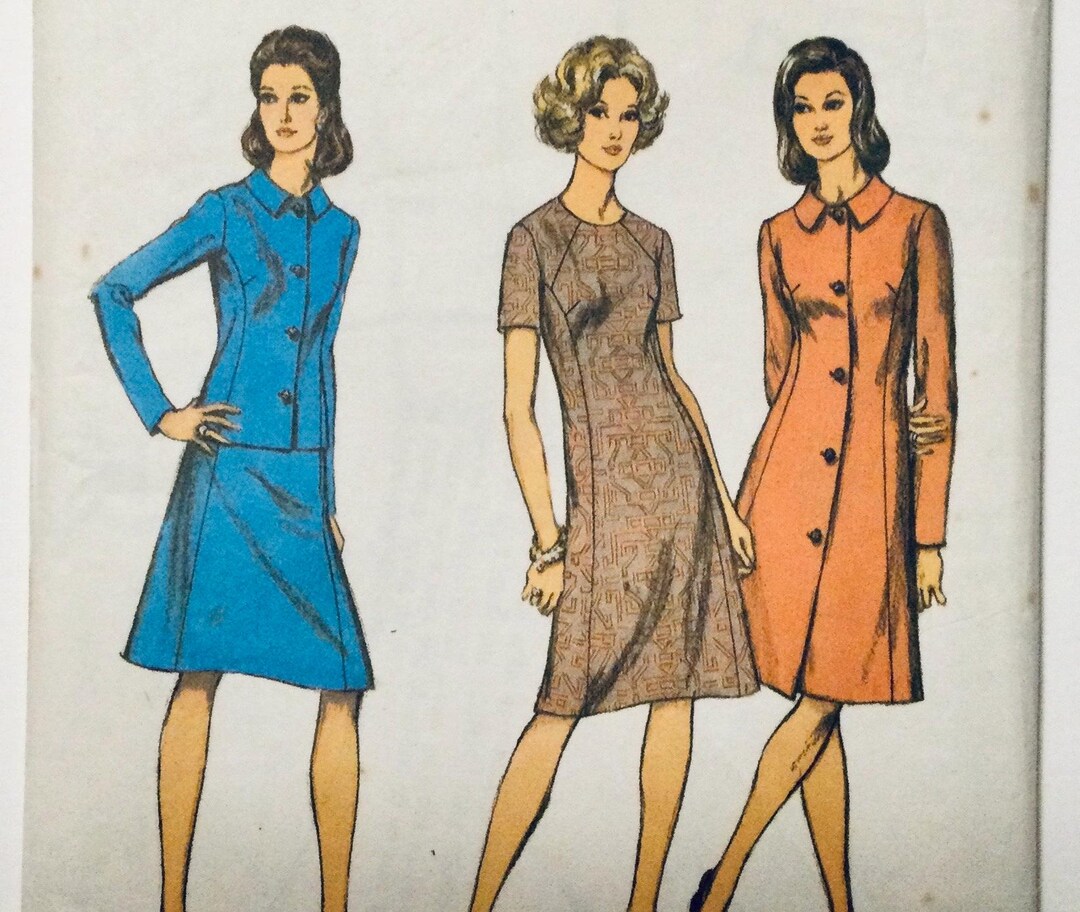 Style 3730 Vintage 1972 Half-size Sewing Pattern Misses Lined Coat or ...