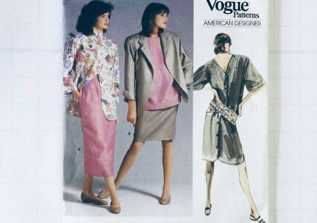 Vogue 1694 Perry Ellis Sewing Pattern Misses' Jacket, Dress, Top and ...