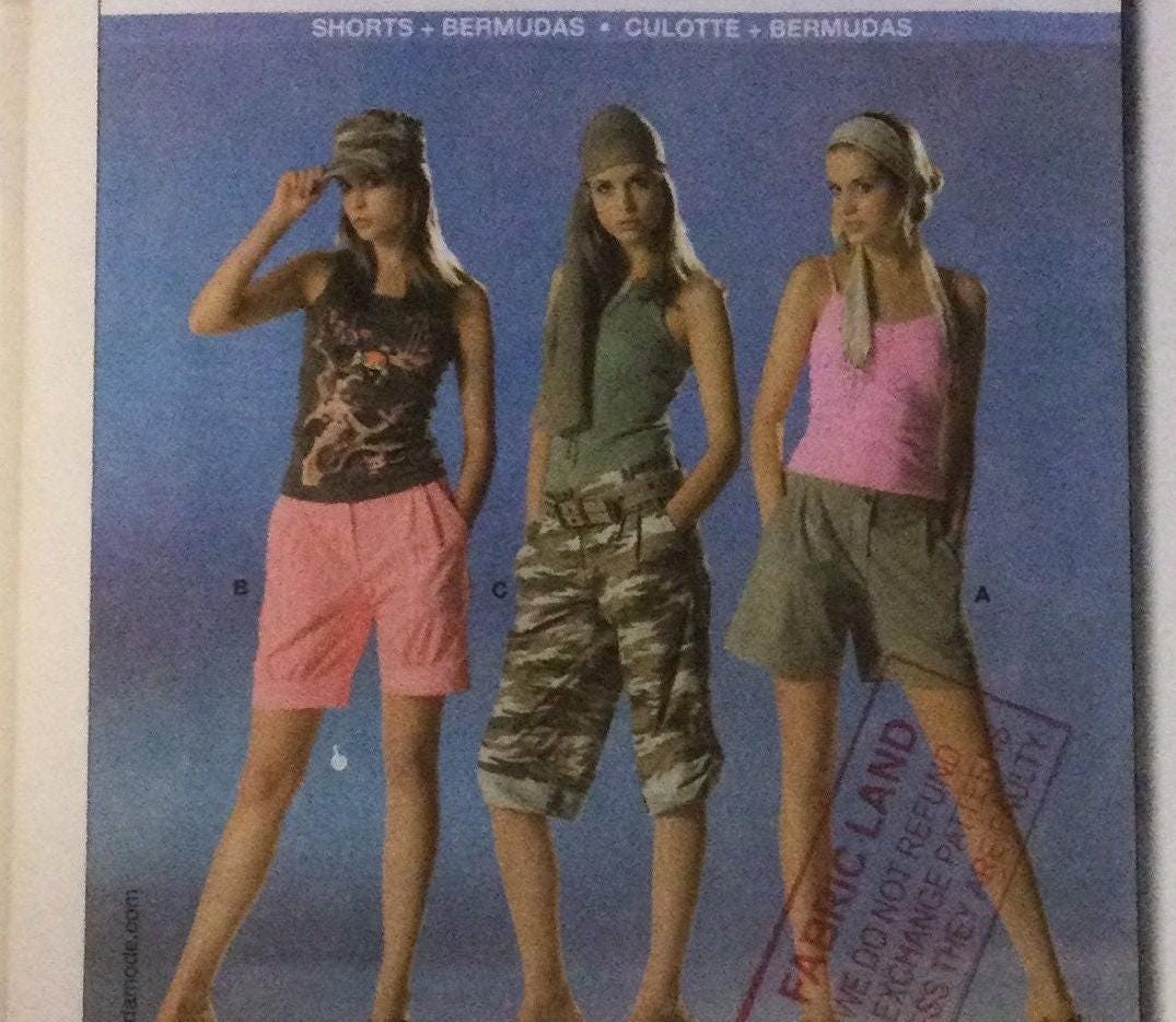 Burda 7909 Easy Sewing Pattern for Shorts and Bermudas With Variations ...