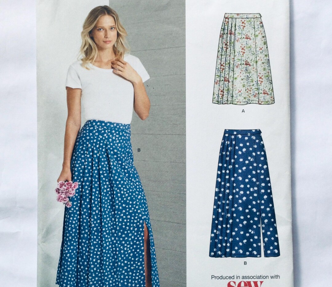 New Look 6659 Sewing Pattern Misses' Skirt With Pleats 10-22 Factory ...