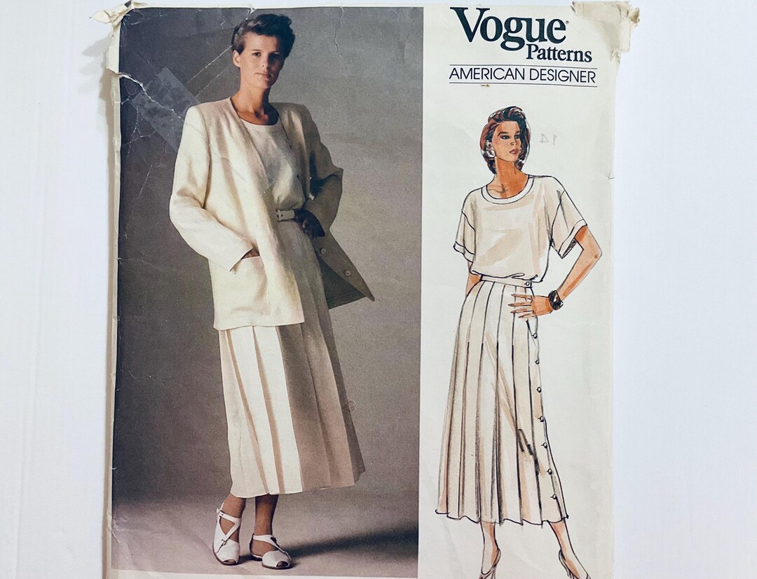 Vogue 1507 Vintage 1985 Sewing Pattern by Calvin Klein Misses' Jacket ...