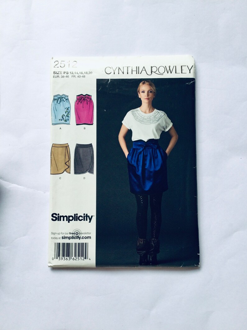 Simplicity 2512 Sewing Pattern for Misses' Skirts in Three Styles 12 20 ...