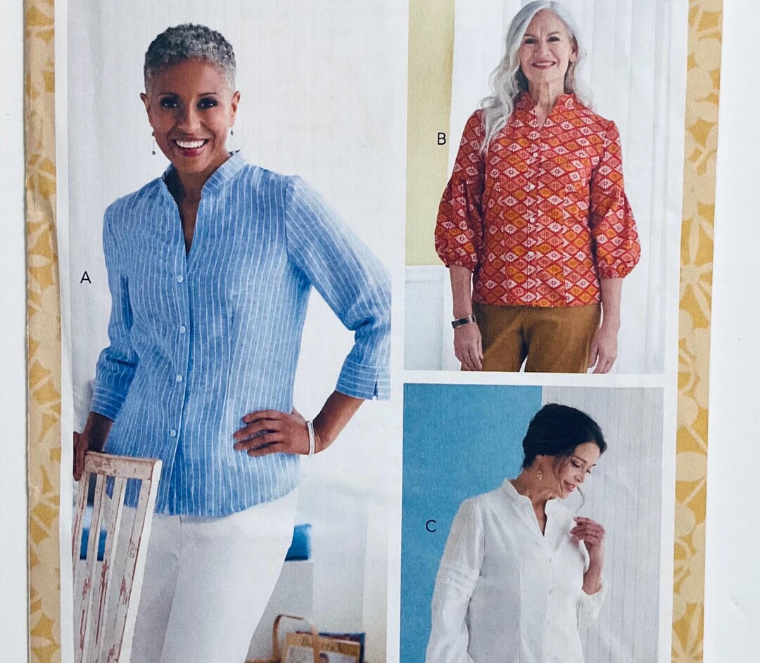 Butterick 6816 Easy Sewing Pattern Misses' Top to Fit Sizes 6 to 14 ...