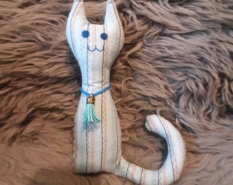 Blue Cat Plush - Etsy