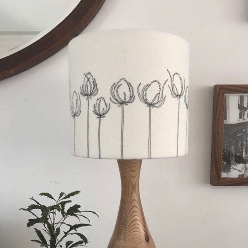 Embroidered Lamp Shade - Etsy