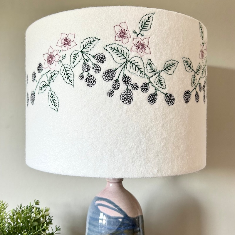 Embroidered Lamp Shade - Etsy