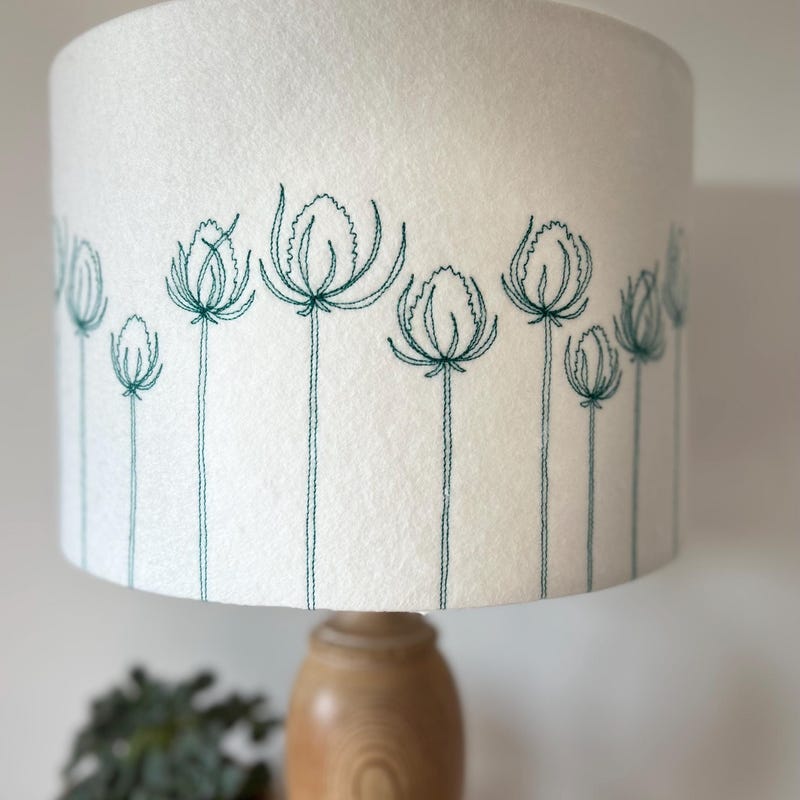 Embroidered Lampshade - Etsy