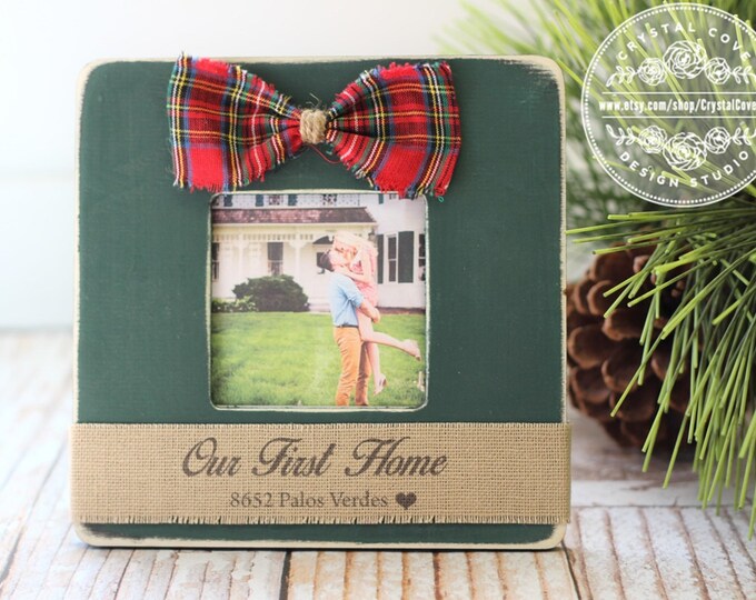 Our First Home GIFT Personalized Picture Frame Custom Christmas Gift ...