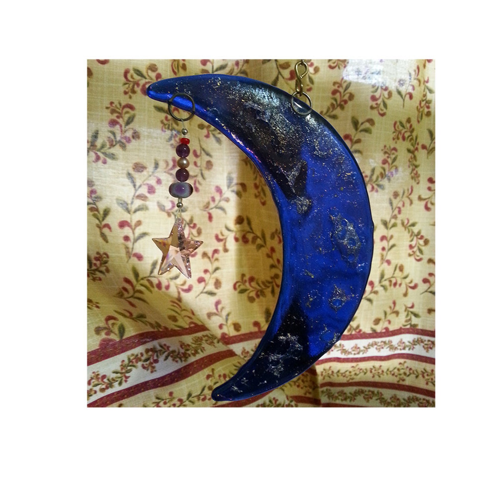 CREMATION MOON Ashes in Glass Moon Memorial Sun Catcher - Etsy