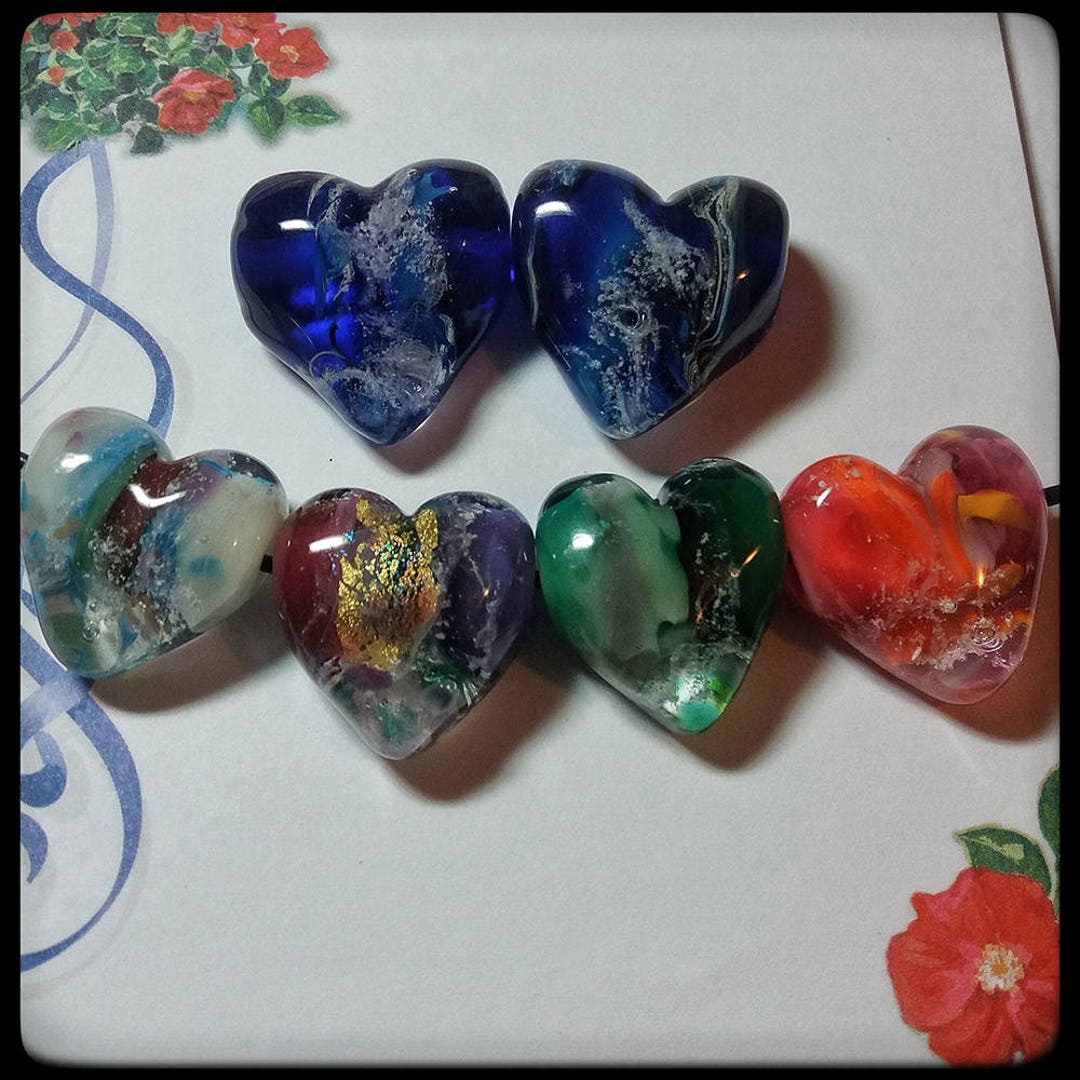 PET MEMORIAL GLASS, Cremation Glass Heart, Trina Rindy Glass, Memorial ...