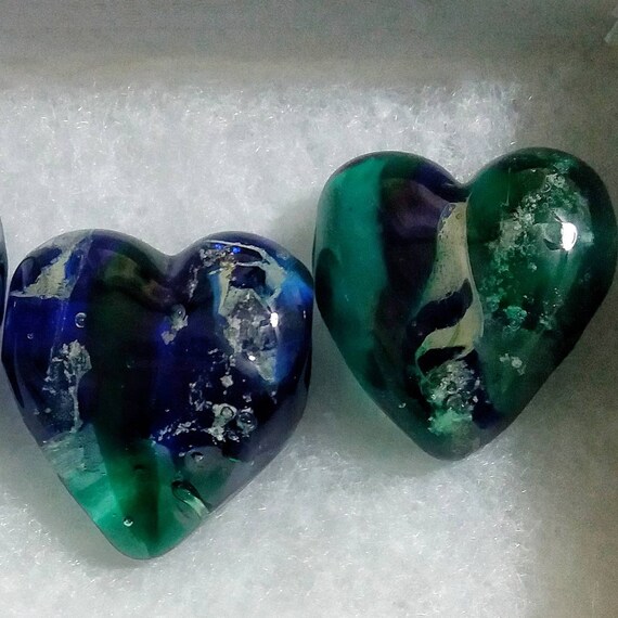CREMATION GLASS HEART Memorial Glass Keepsake Cremation - Etsy