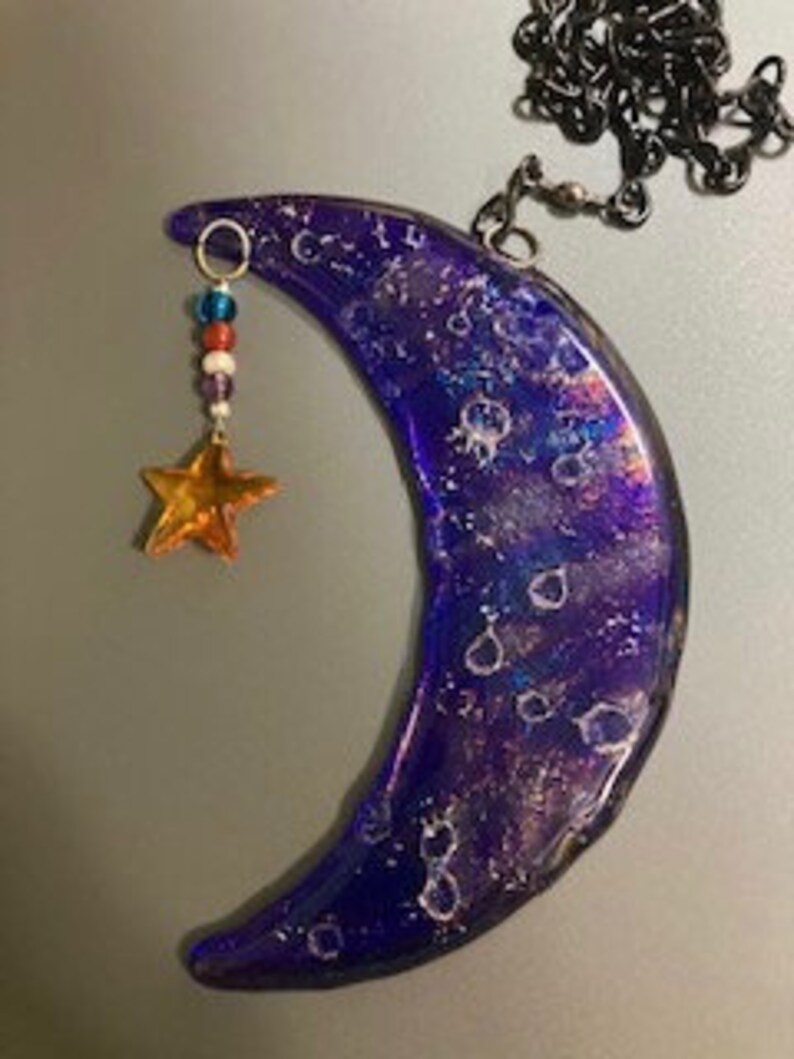 CREMATION MOON Ashes in Glass Moon Memorial Sun Catcher - Etsy