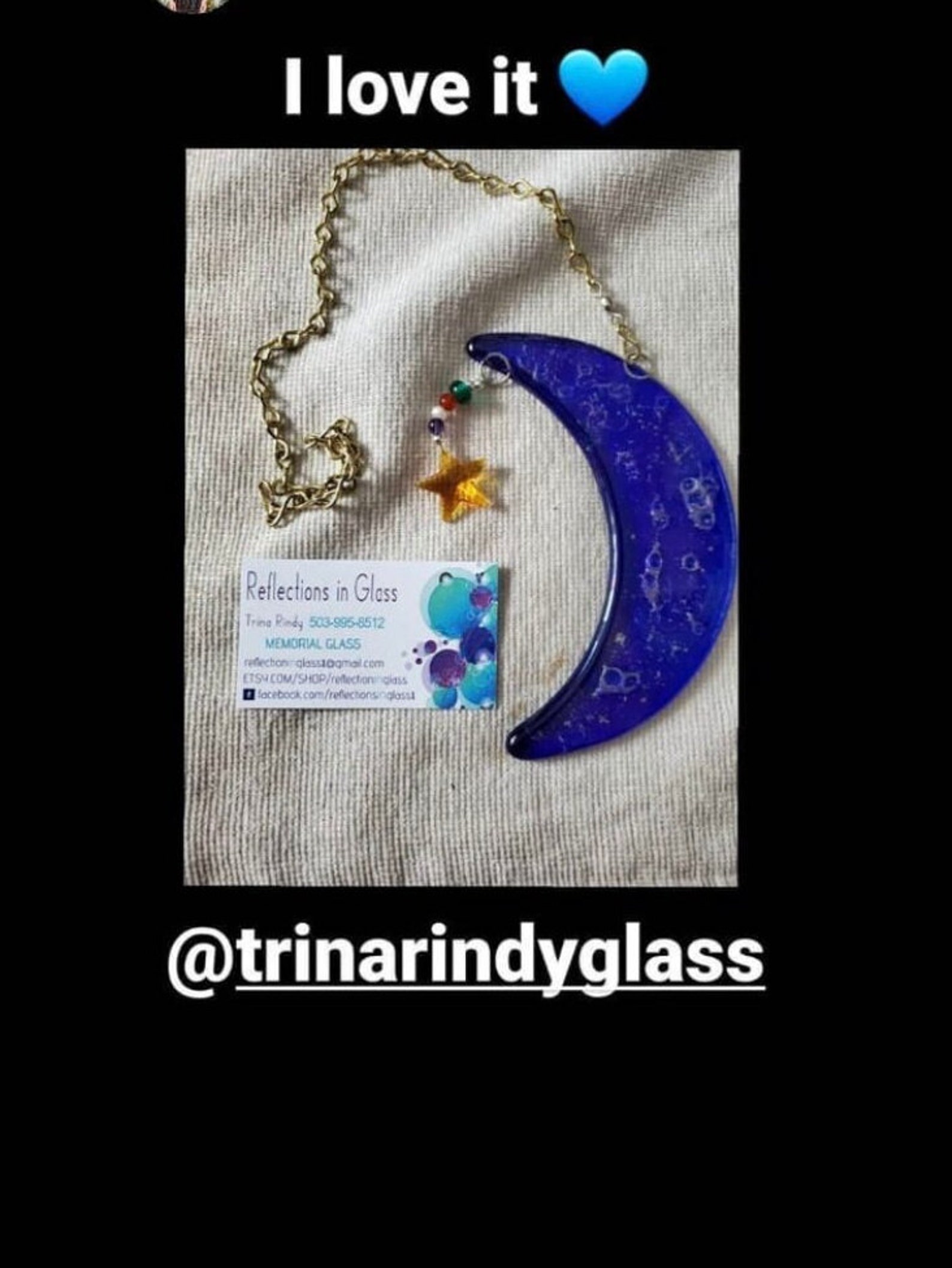 CREMATION MOON Ashes in Glass Moon Memorial Sun Catcher - Etsy