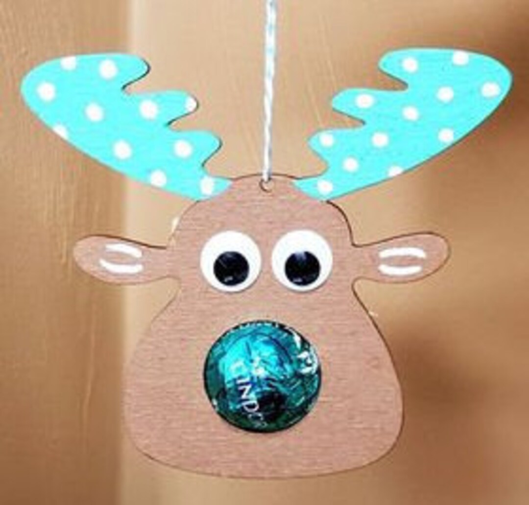 Rudolph Candy Nose Ornament SVG Laser Cut File - Etsy