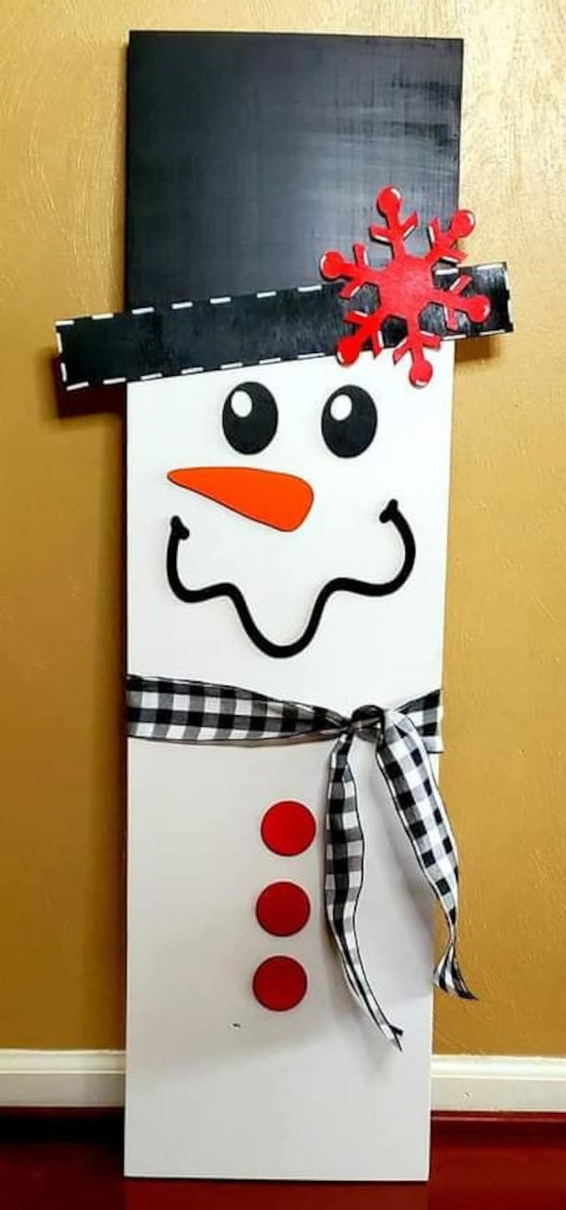 Snowman Pieces for Porch Leaner Laser Cut File SVG - Etsy