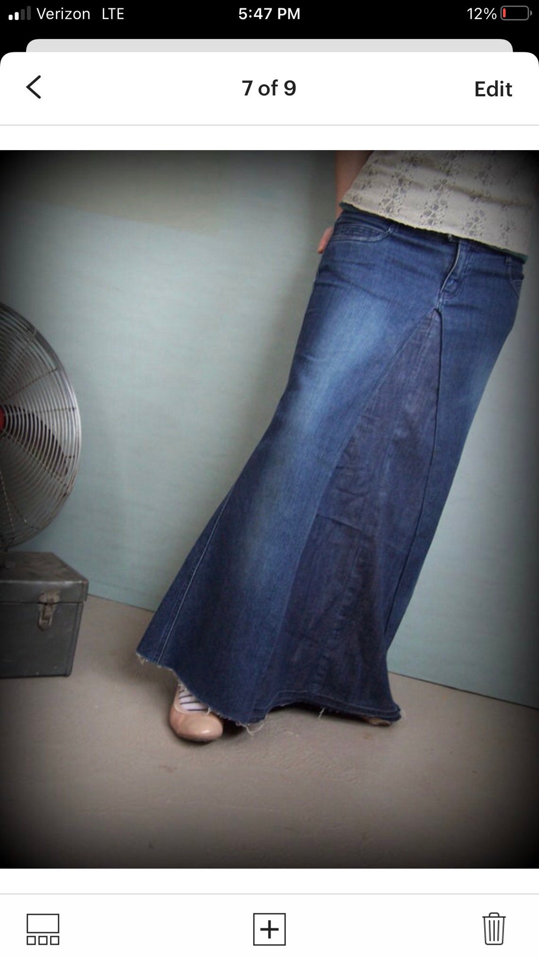 CUSTOM BASIC Denim Skirt - Etsy