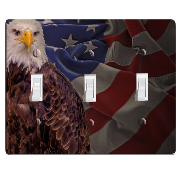 Embossi Printed Maxi Metal American Eagle Light Switch / - Etsy