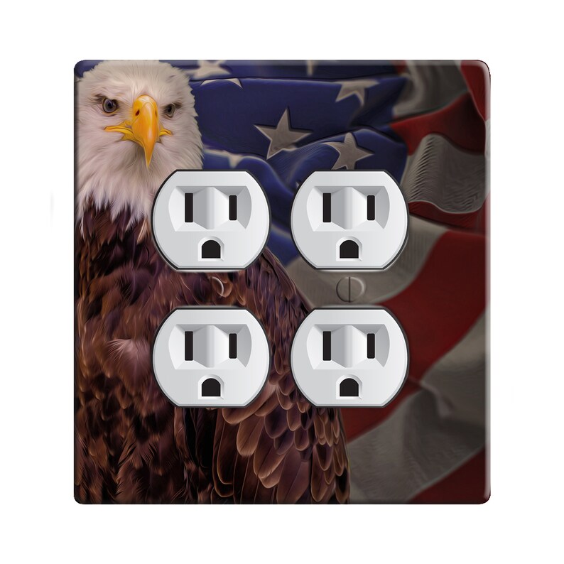 Embossi Printed Maxi Metal American Eagle Light Switch / - Etsy