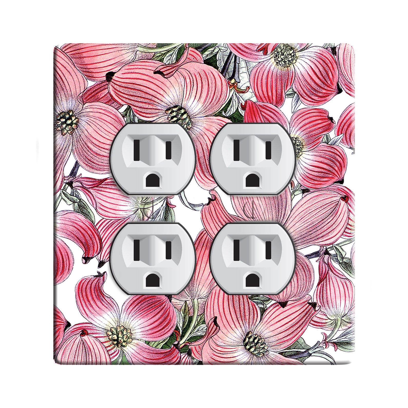 Embossi Printed Maxi Metal Dogwood Botanical Switch Plate - Etsy