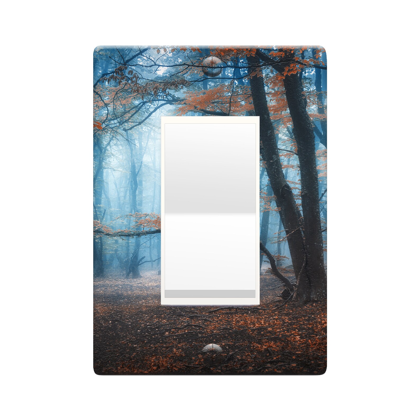 Embossi Printed Maxi Metal Misty Autumn Forest Switch Plate - Etsy