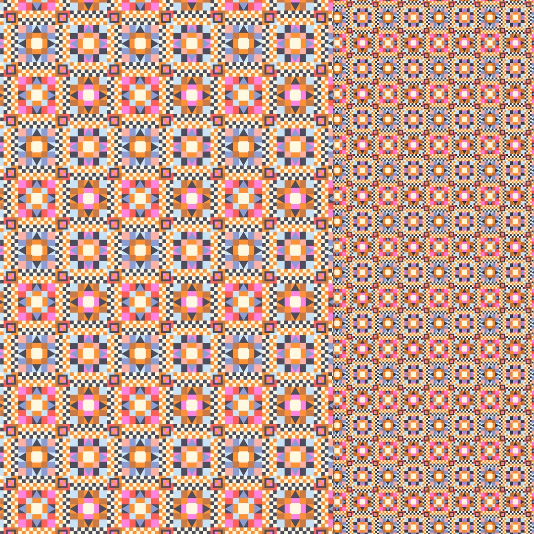 Embossi Printboard 7969 7970 Colorful Geometric 1 12x20 1/8 MDF for Glowforge / Laser Cutting ...