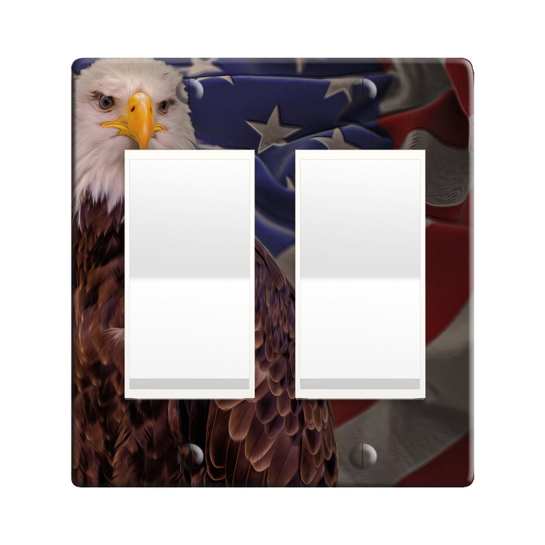 Embossi Printed Maxi Metal American Eagle Light Switch / - Etsy