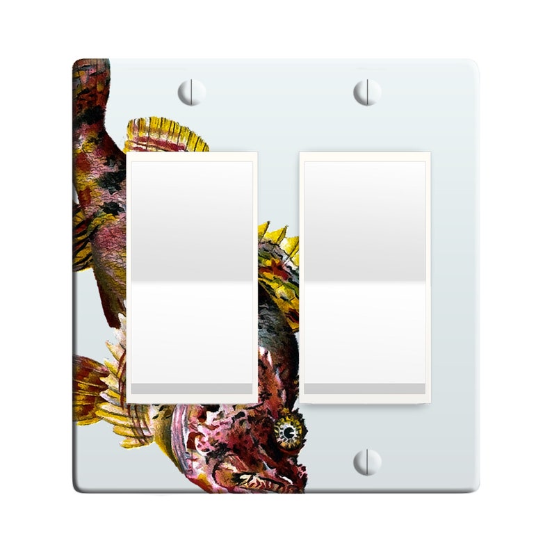 Embossi Printed Maxi Hawaiian Nohu Fish Switch Plate Light | Etsy