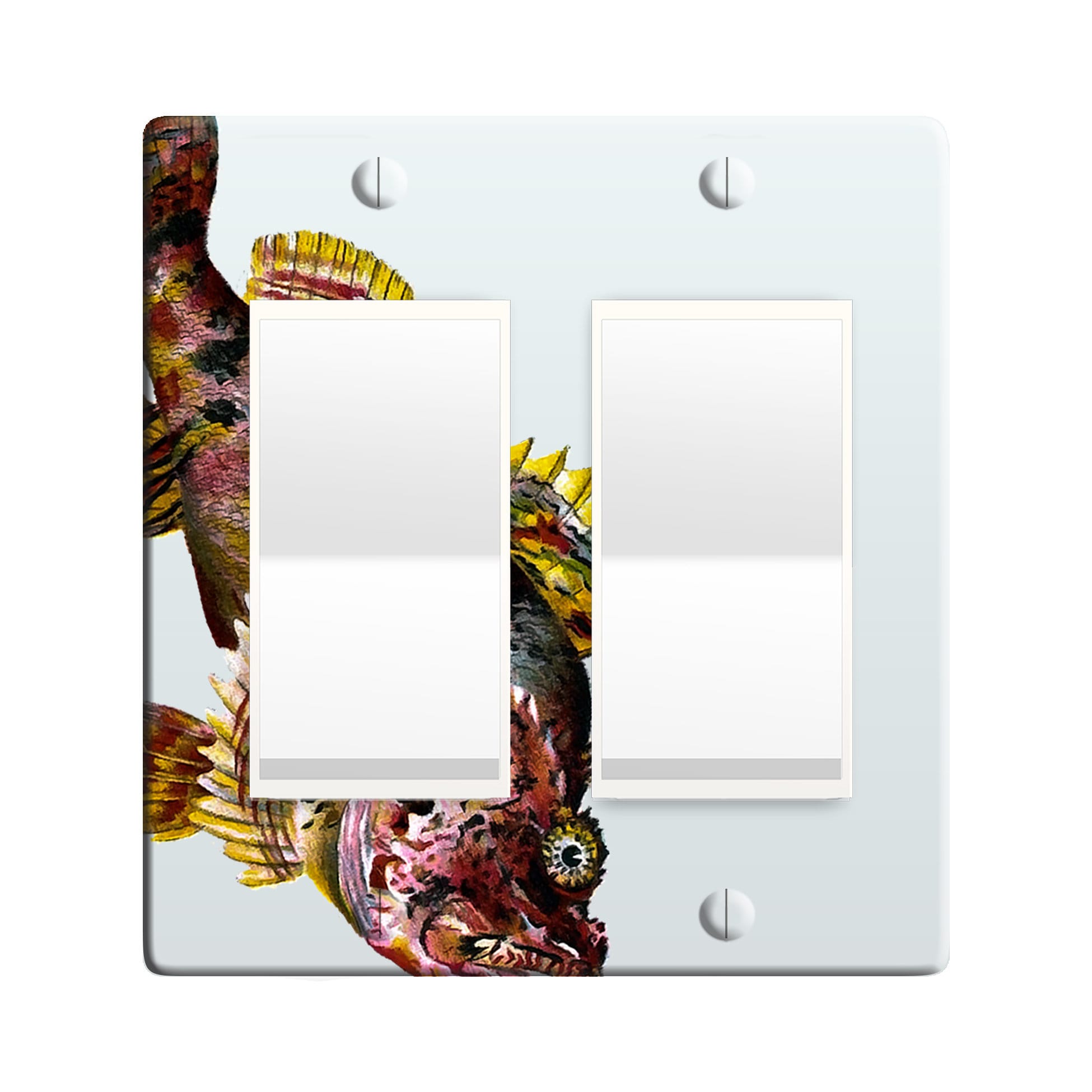 Embossi Printed Maxi Hawaiian Nohu Fish Switch Plate Light | Etsy