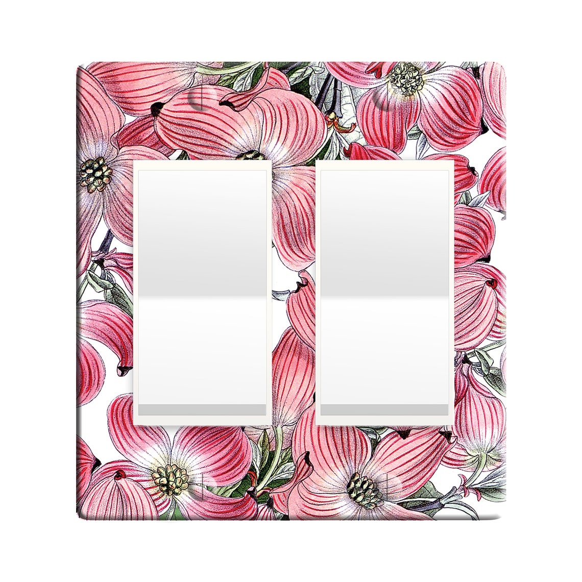 Embossi Printed Maxi Metal Dogwood Botanical Switch Plate | Etsy