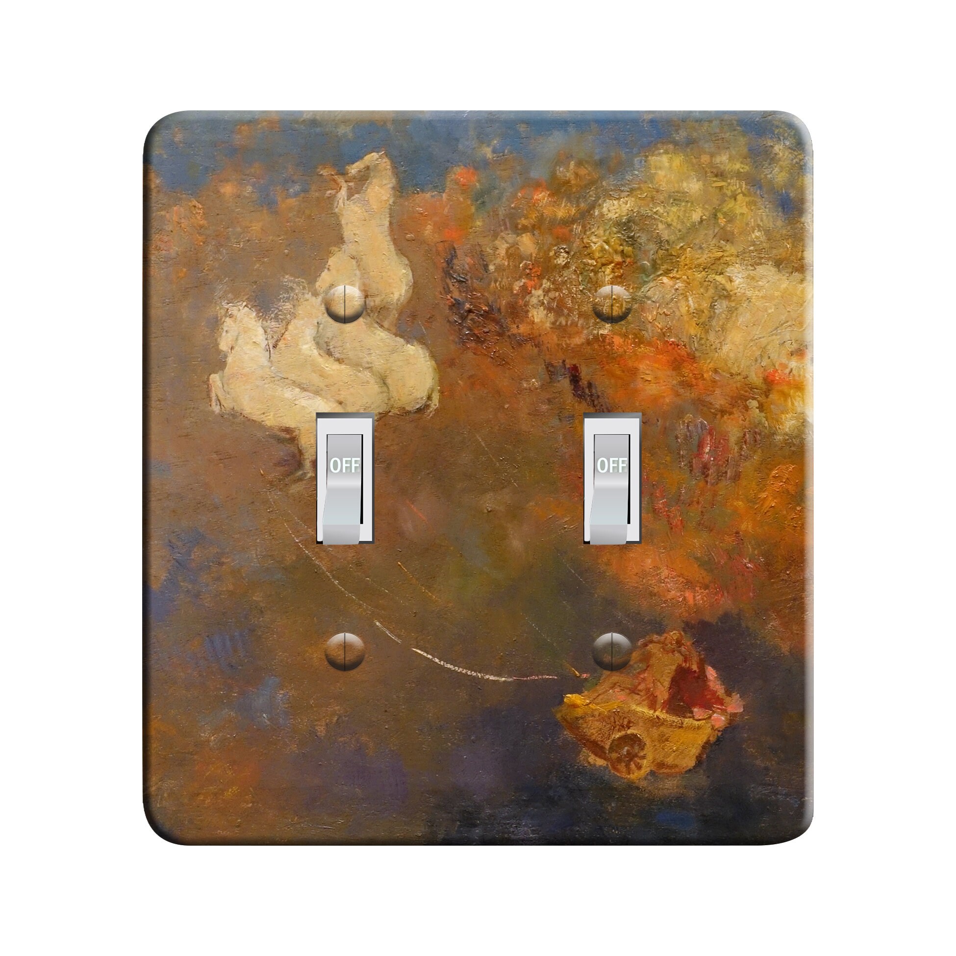 Lighting Light Switch Outlet Cover 826 Embossi Printed Maxi Metal Plate ...