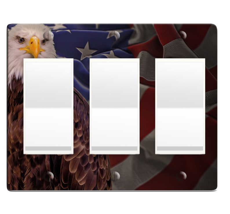 Embossi Printed Maxi Metal American Eagle Light Switch / - Etsy
