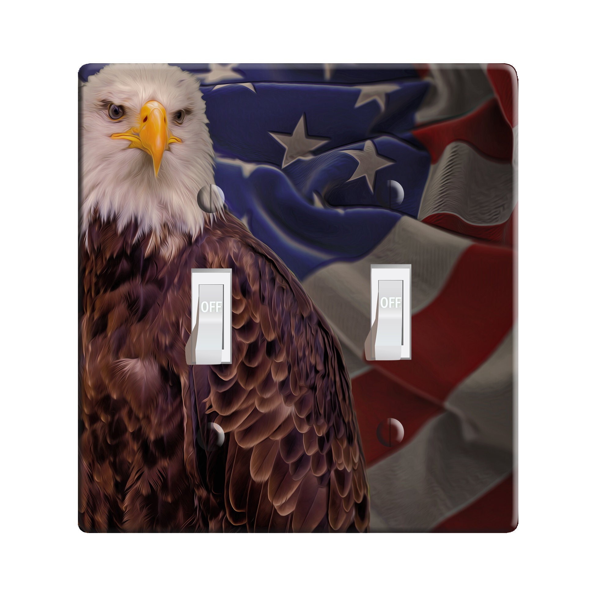 Embossi Printed Maxi Metal American Eagle Light Switch / | Etsy