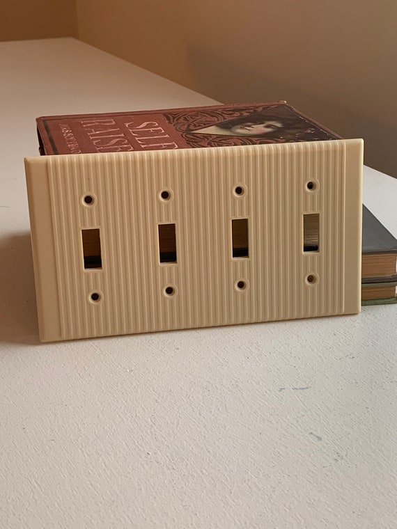 Vintage Bakelite Switch Plate Covers / Ivory Cream Art Deco | Etsy