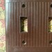 Vintage Bakelite Switch Plate Covers / Bullnose Ribbed Brown Art Deco ...