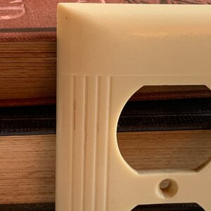 Vintage Bakelite Outlet Plate Covers / Ivory Cream Art Deco - Etsy