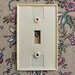 Vintage Bakelite Switch Plate Cover God Bless Our Home / White Ivory ...